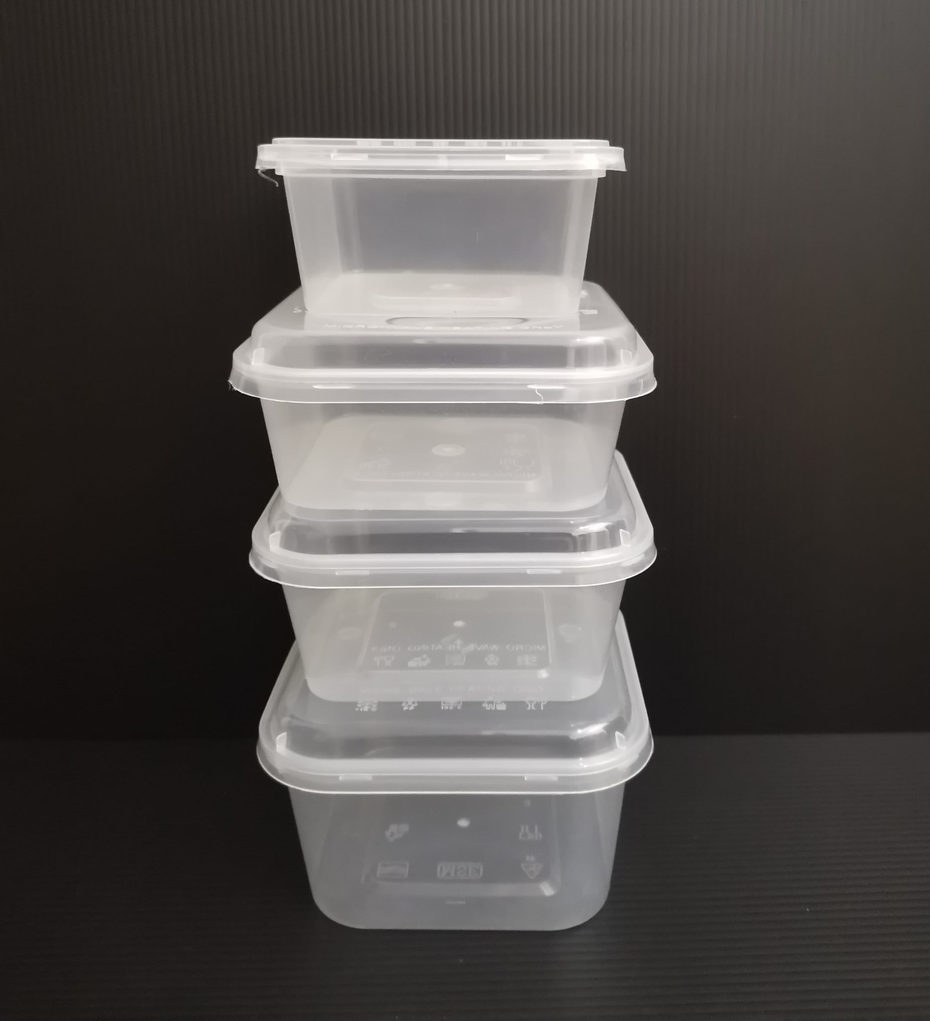 Clear Square Container(SQ250-SQ550) - Eco Plastic Trading