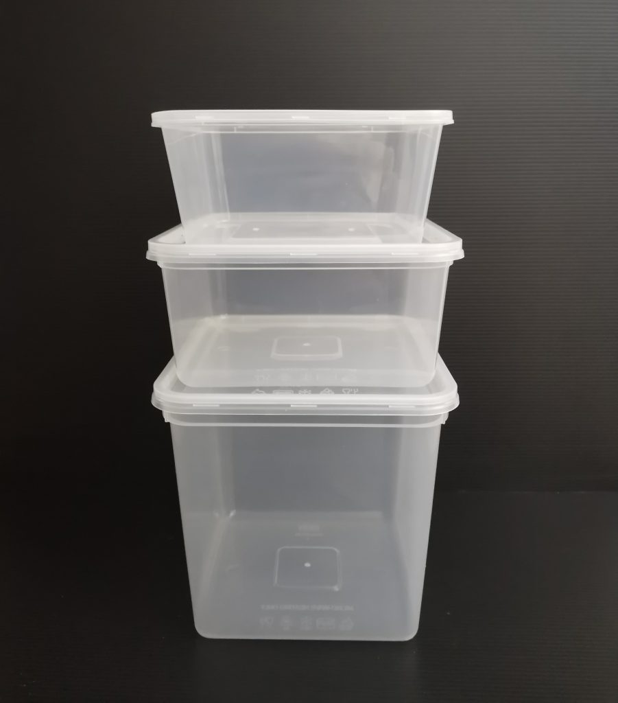 Clear Square Container(SQ1500,SQ2000,SQ4000) - Eco Plastic Trading