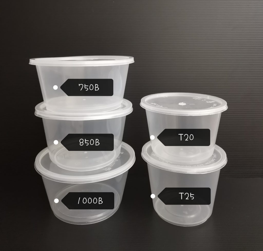 Clear Round Container(750B,850B,1000B,T20,T25) - Eco Plastic Trading